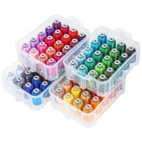 80 Spools Embroidery Thread with 50 Sewing Thread Spools & Bobbins ...