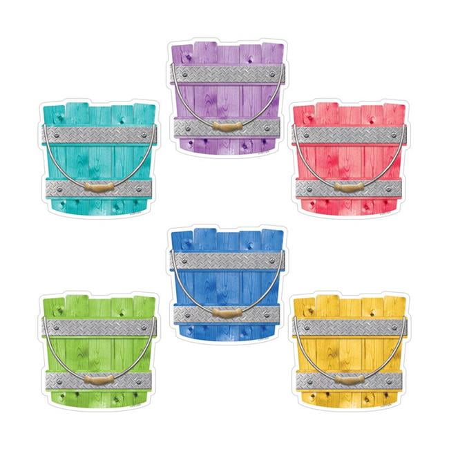 (3 Pk) Buckets 6In Cut Outs Upcycle Style - Walmart.com