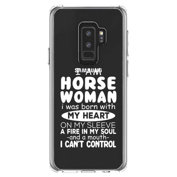 DistinctInk Clear Shockproof Hybrid Case for Samsung Galaxy S9+ PLUS (6 ...