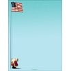 American Flag Patriotic Letter Papers, Set of 25 - Printing Sheets, 8 1 ...