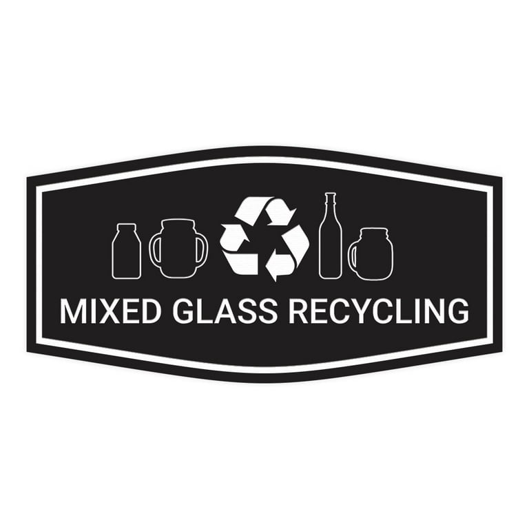 Glass Recycling Sign
