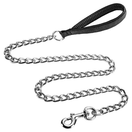 JuWow Metal Dog Leash, Heavy Duty chew Proof Pet Leash chain with ...