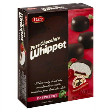 Dare Pure Chocolate Whippet Raspberry Cookies, 8.8 oz (Pack of 12 ...
