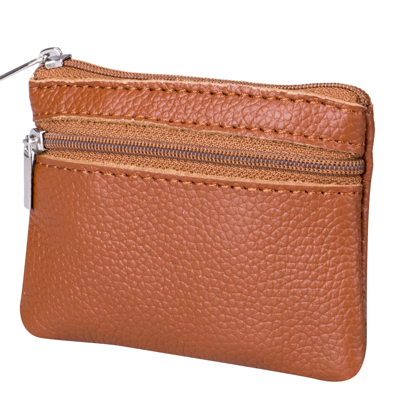 Loalirando Women Men Leather Coin Purse Zipper Small Change Soft Bag ...