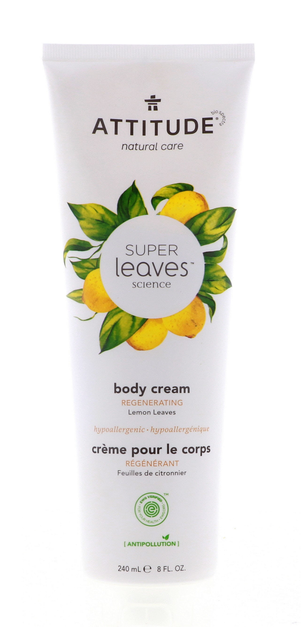 Attitude Regenerating Body Cream, Lemon Leaves, 8 oz - Walmart.com