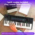 Professional 37 Key USB MIDI Keyboard Controller With Backlit Drum Pads ...