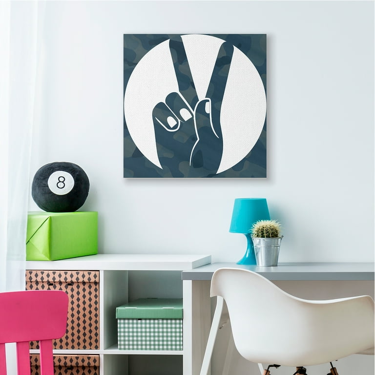 Dark Blue Peace Sign