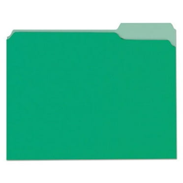Office Manila File Folders, Single Ply Top Tab, 1/3 Cut Third Position ...