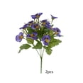 Artificial Pansy Bouquet Lifelike Floral Design Plastic Petals Easy ...