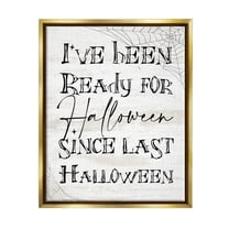 Stupell Industries Ready For Halloween Spooky Typography Spider Webs ...