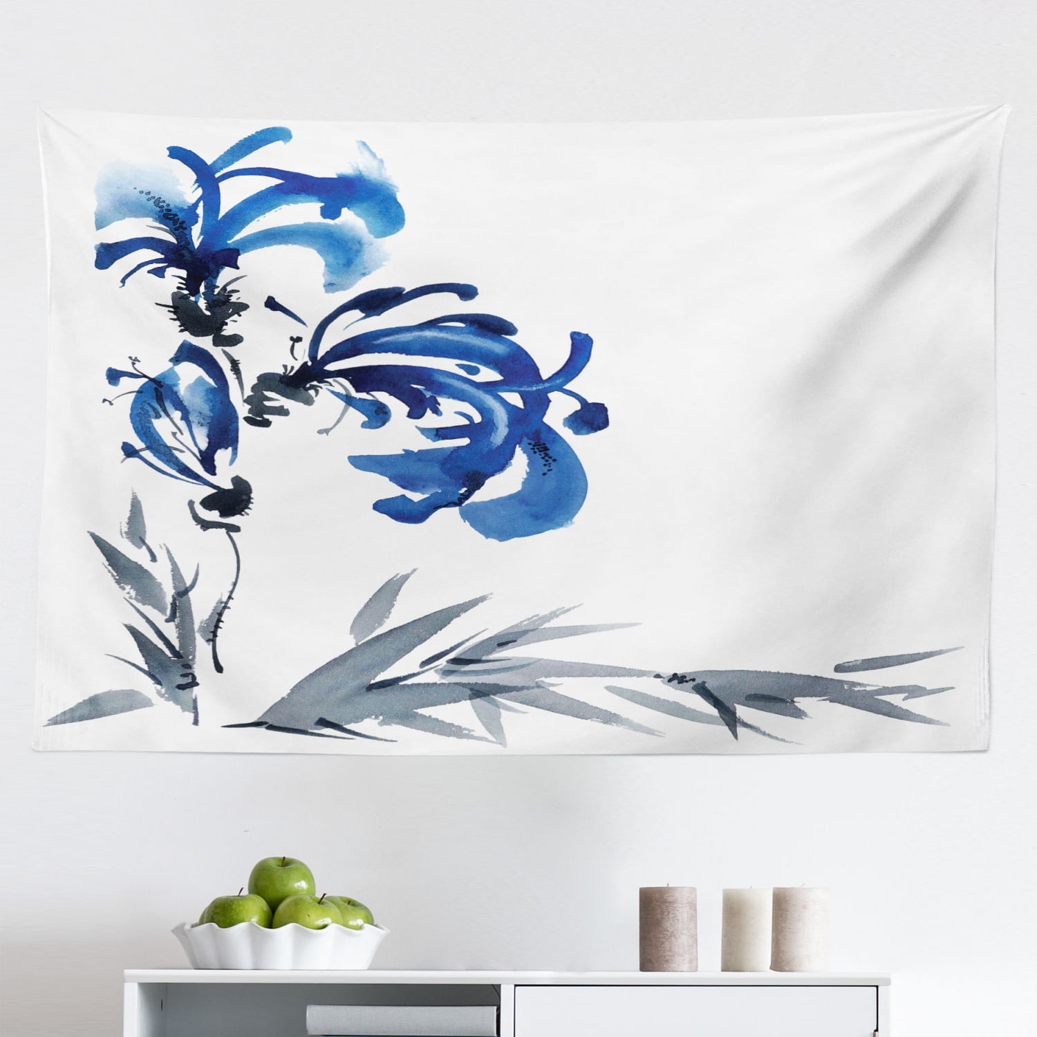 Ottoman Tapestry, Turkish Traditional Ceramic Tulip Patterns with ...