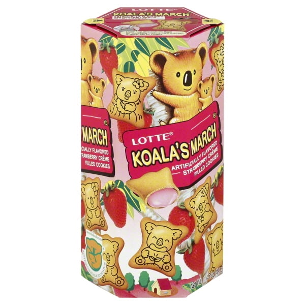 Lotte Koala'S March Strawberry Creme Filled Cookies, 1.45 Oz - Walmart.com