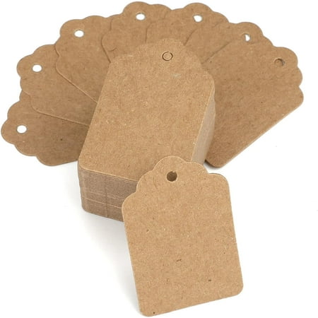 100PCS Kraft Price Tags Labels 3.2x5 CM Tag Store Labels Clothing ...
