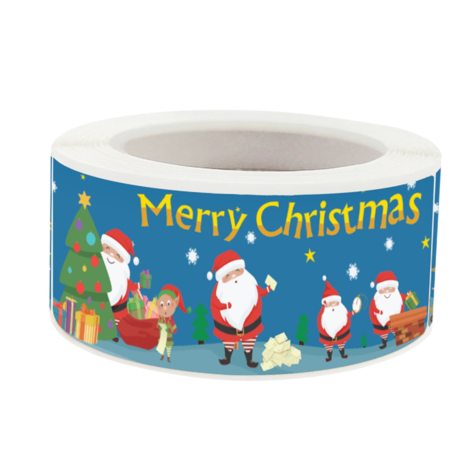 120Pcs Christmas Label Stickers Self-adhesive Decorative Multi Patterns ...