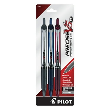Pilot Precise V5 RT Pens, Extra Fine Point (0.5 mm), Assorted Ink, 4 ...
