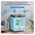 4.2 Cu.Ft Chest Freezer - 7-Temp Adjustable Deep Freezer, Ultra Quiet ...