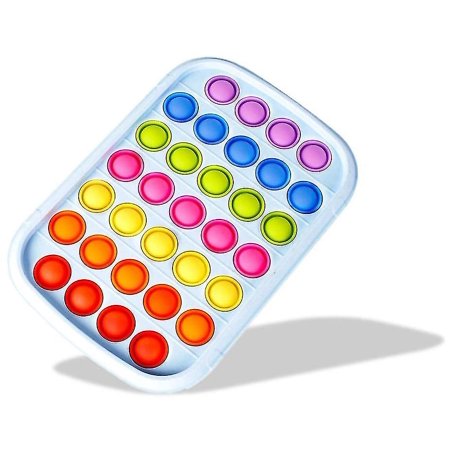 Big Pop Fidget Toy,easy To Play In Hand Simple Dimple Fidget Toy（Blue ...