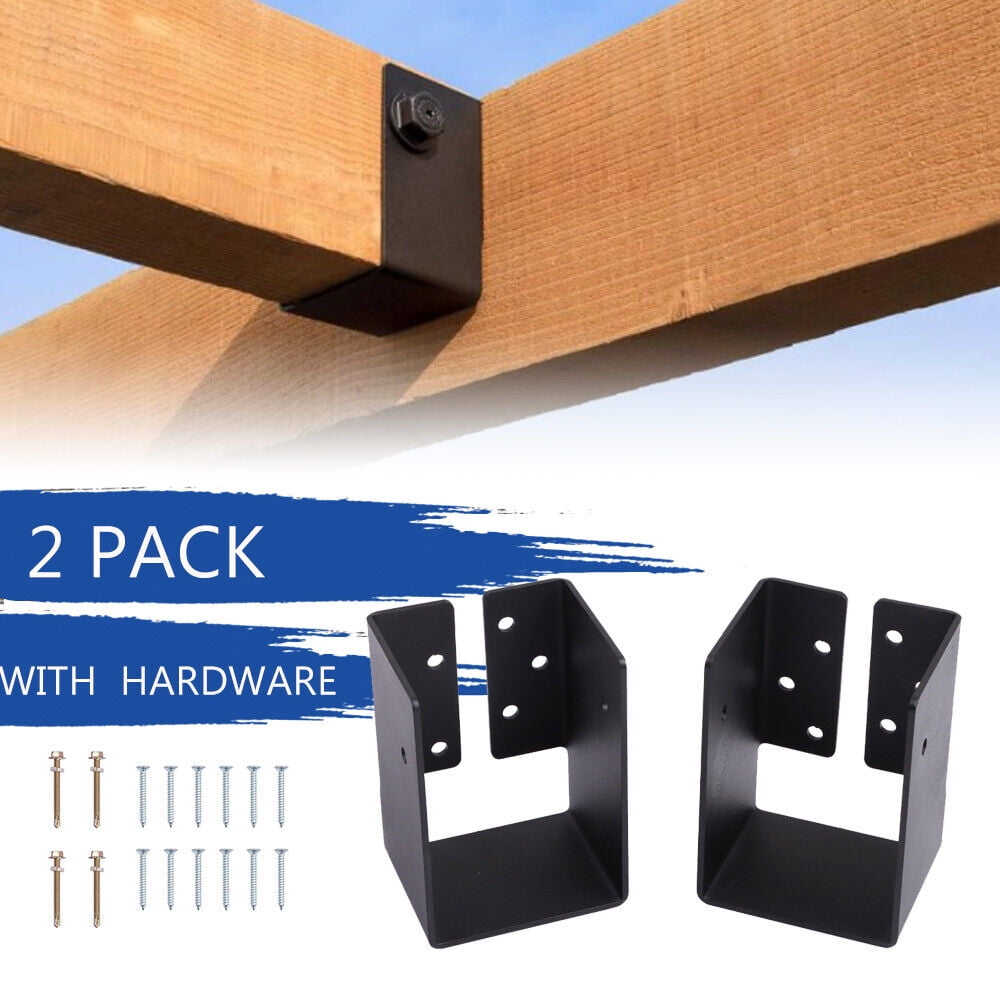 NIXFACE 2 Pack 4"x6" Beam Swing Concealed-Flange Heavy Joist Hanger W ...