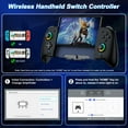 QQV Wireless Nintendo Joy-Con Controller for Switch/Switch OLED, One-Piece Joypad with Turbo ...