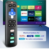 TV Remote, TCL Replacement Remote with Netflix Sling Hulu Vudu Key ...