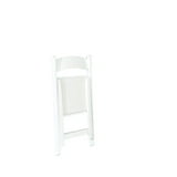 Chair - Classic Wood Folding - White/White Seat (4/Box) - Walmart.com