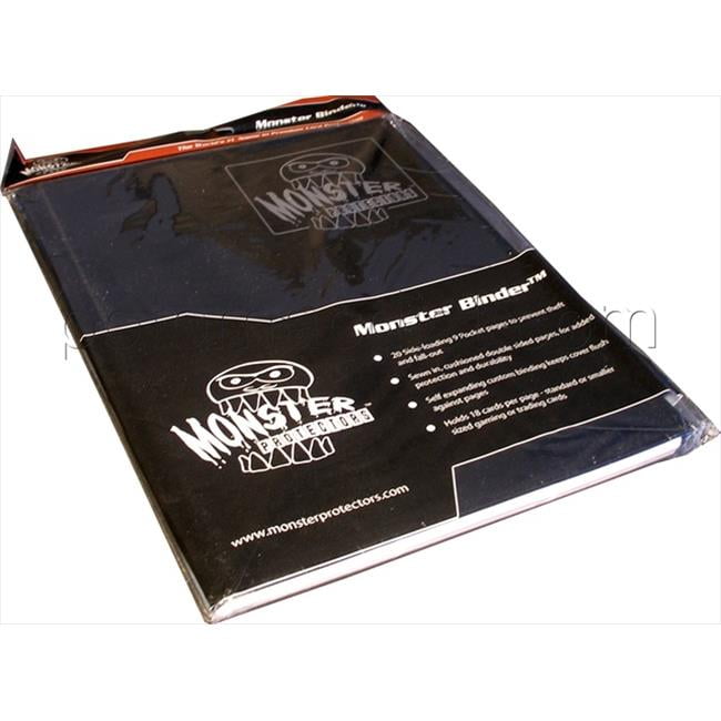 Monster Binders 9PBWT Binder 9 Pocket Monster - Matte Black & White ...