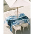 60x84 Inch Outdoor Tablecloth with Umbrella Hole Zipper Rectangle ...
