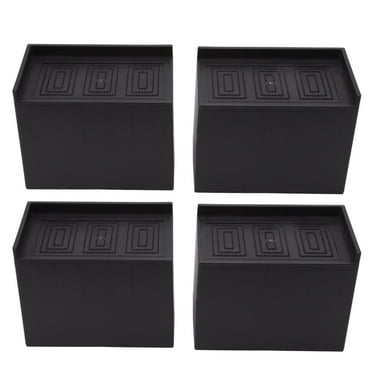 SEISSO 8-Pack Off-White Bed Risers, Stackable, Adjustable 1.9 or 3.2 in ...