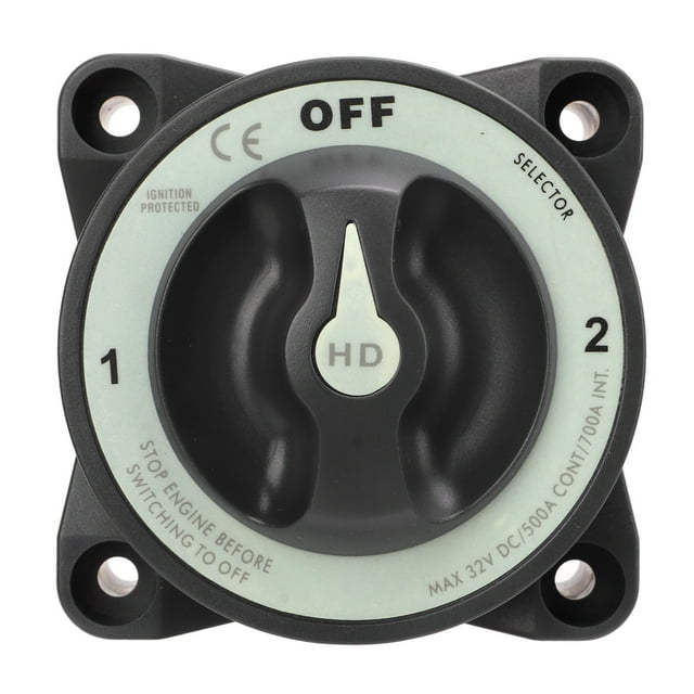 Heavy Duty Battery Isolator,500A 3 Position Battery Battery Power Cut ...