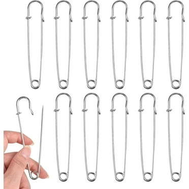 Ccocc 10 Pieces Large Safety Pins, Extra Thick Safety Pins for Clothes ...