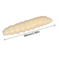 Pack of 12 Realistic Lures Soft Baits with Floating Design and Natural ...