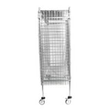 18" Deep x 48" Wide x 69" High Mobile Chrome Security Cage with 4 ...