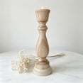 Candlestick Holder, Unpainted Wooden Classic Stand Set, DIY Craft ...