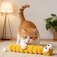 14.6In Interactive Crinkle Sound Caterpillar Cat Kick Stick - Soft ...