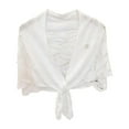 Autumn Knit Shawl With Pattern and Pearl Shoulder Strap for daily wear ...