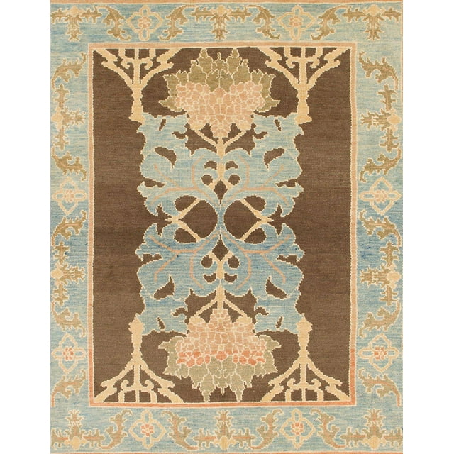 Ahgly Company Indoor Rectangle Abstract Light Brown Abstract Area Rugs ...
