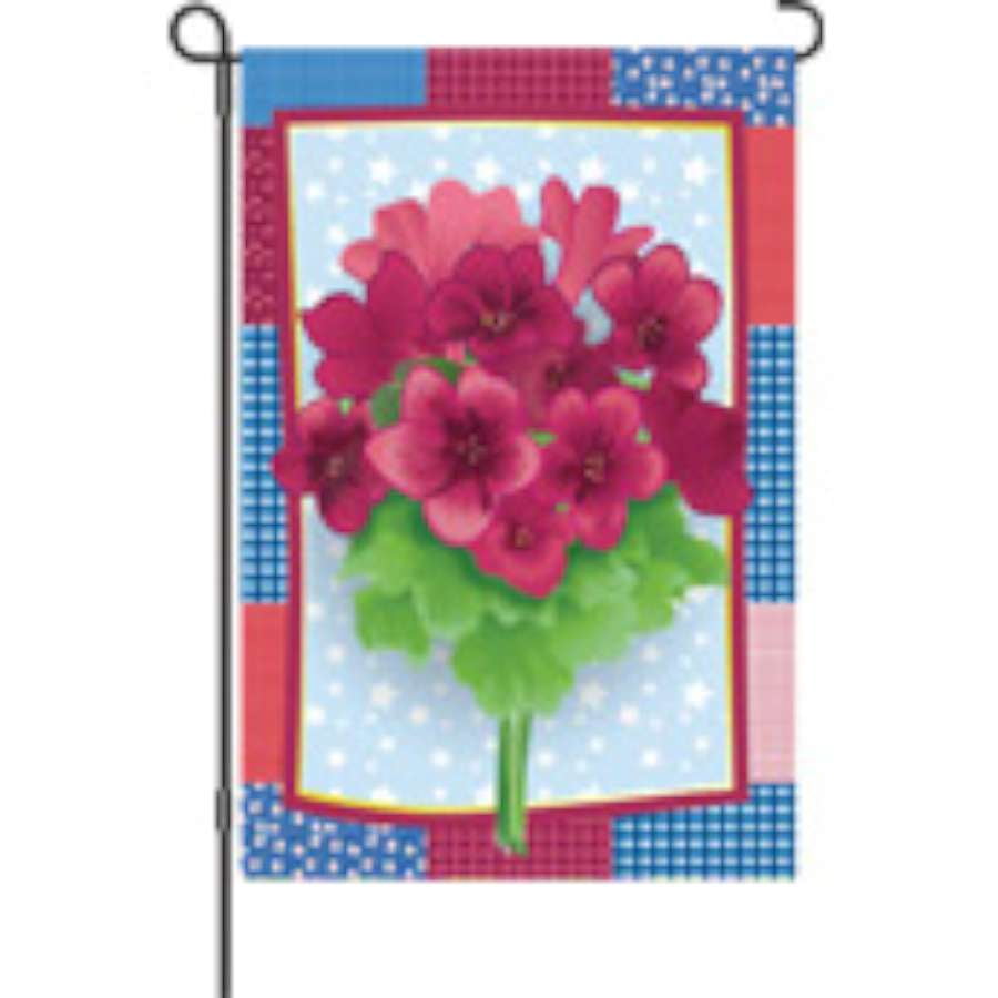 Premier Garden Size Flag - Country Geraniums - Walmart.com - Walmart.com