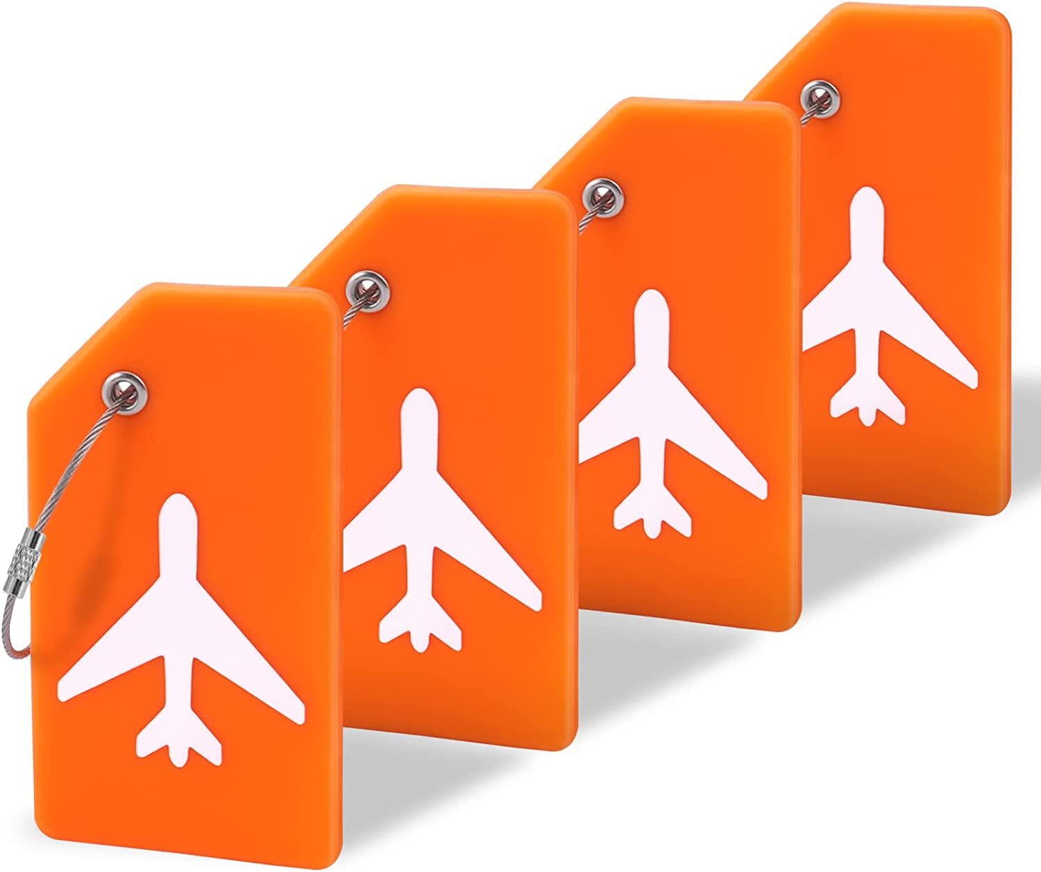 " 4 Pack Luggage Tag for Bag, Luggage Tags for Suitcases, Flexible ...