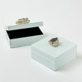 Tozai Home - Hinged Trinket Box Set - Amethyst Geode - Walmart.com