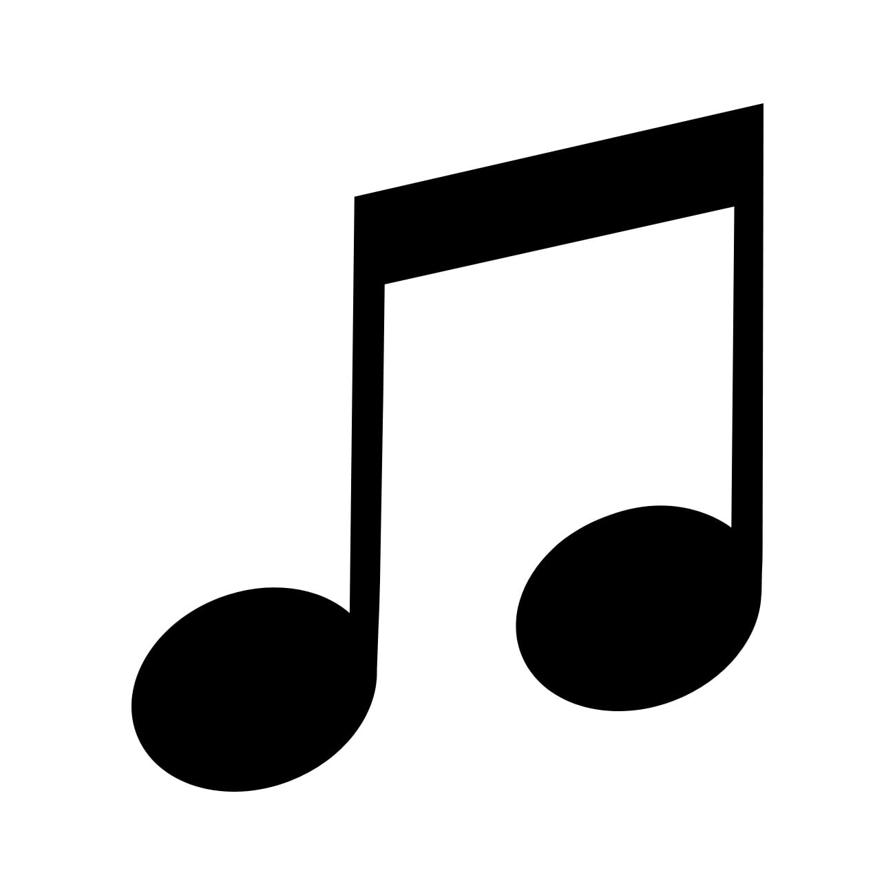 Music Note Sticker Decal Die Cut - Self Adhesive Vinyl - Weatherproof ...