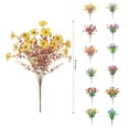 37cm Long White Simulated 7 Pronged Eucalyptus Violet – Bundles ...