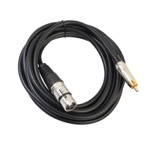 XLR a Cable para Micrófono Audio Adaptadores - Negro, 100cm 10 metros ...