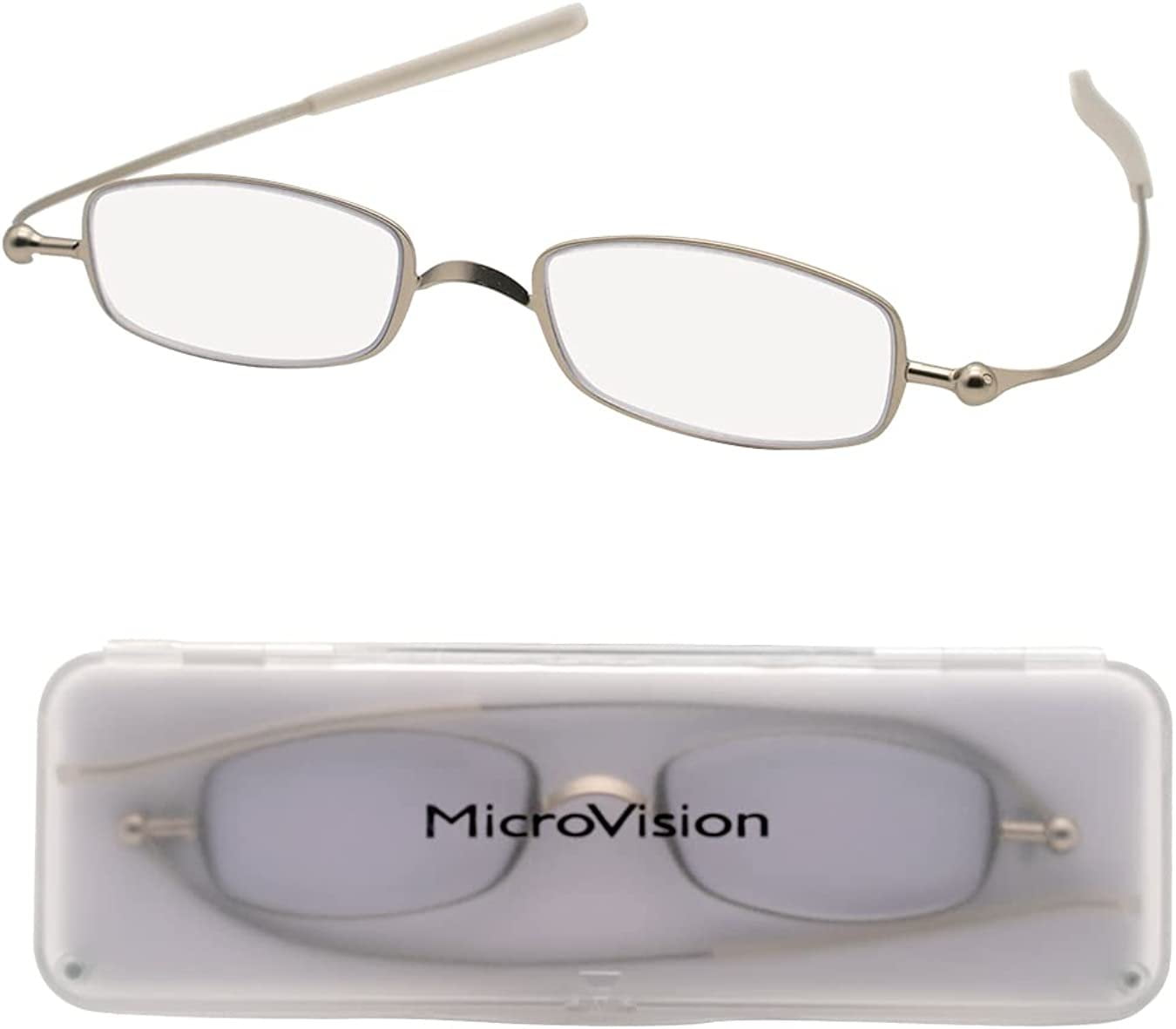 Microvision Optical Flat Fold Ion Reading Glasses With Patented Rolling ...