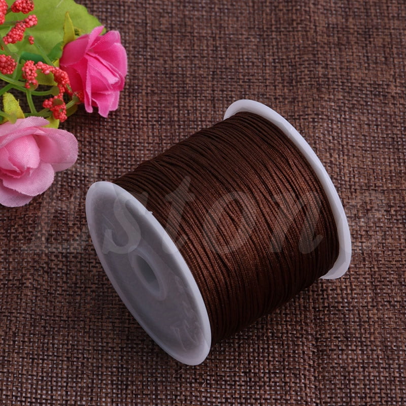 JULYING 0.8mm Nylon Cord Thread Chinese Knot Macrame Rattail Bracelet ...