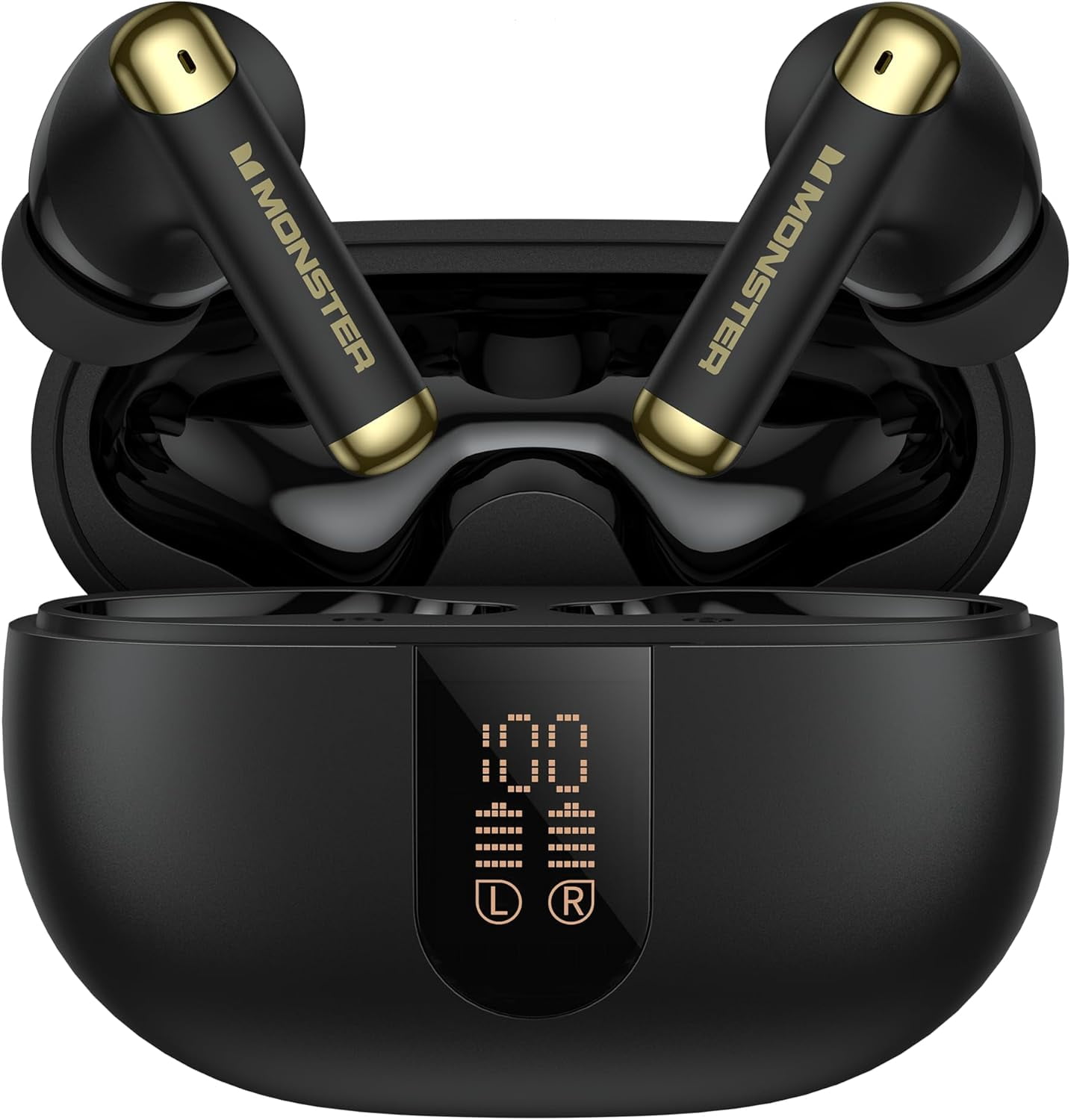 Monster Wireless Earbuds，Bluetooth 6.0 Stereo Headphones with Noise ...