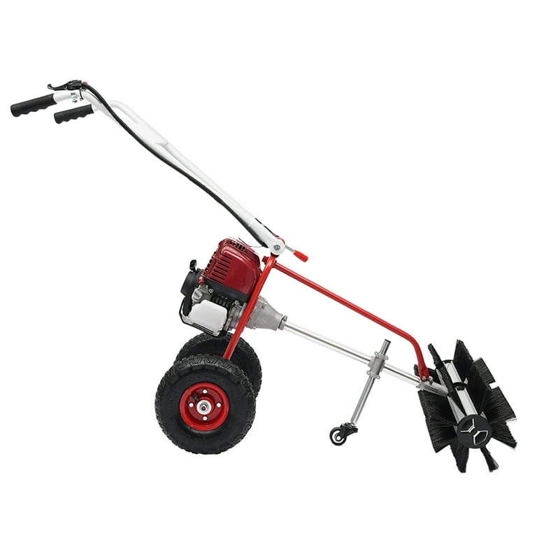 Gas Powered Lawn Sweeper Gas Power Hand Held Sweeper Broom Driveway