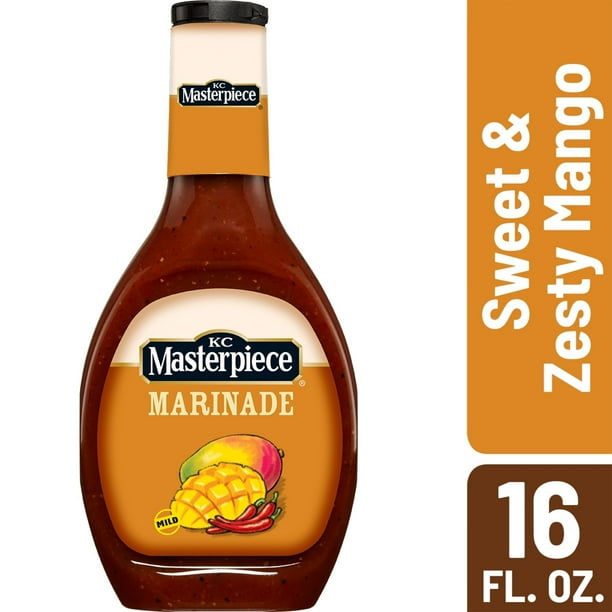 KC Masterpiece Sweet & Zesty Mango Marinade, 16 Ounces - Walmart.com ...