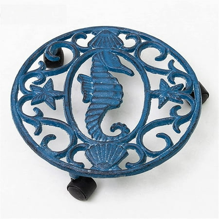 Rolling Plant Caddy,Metal Vintage Cast Iron Plant Pallet Caddy, Heavy ...