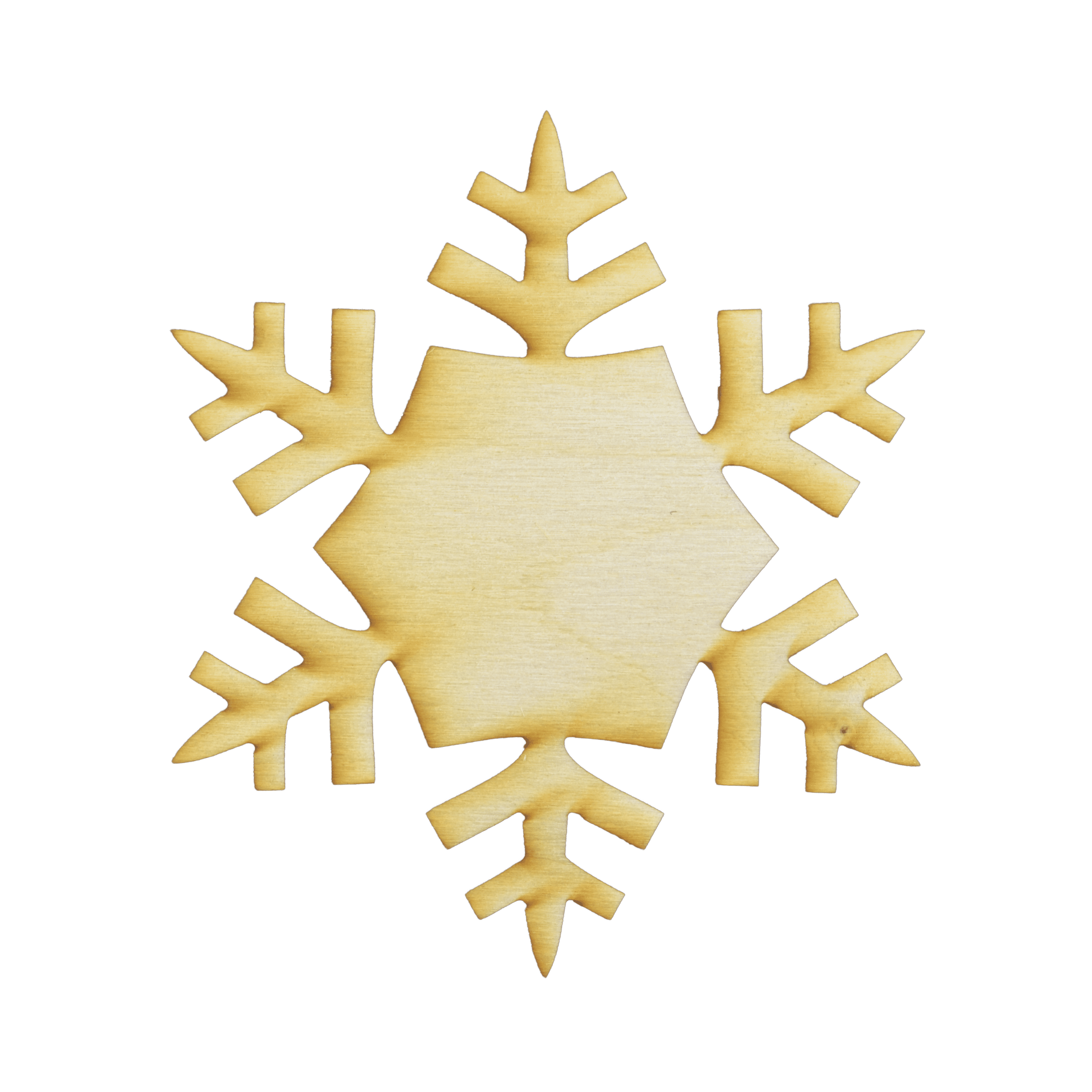 Unfinished Snowflake #16 Wood Cutout (1/4" Thickness, Large 12" x 10.5 ...