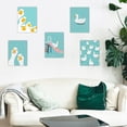 6Pcs 6 Styles Chemical Fiber Oil Canvas Hanging Painting Home Wall ...